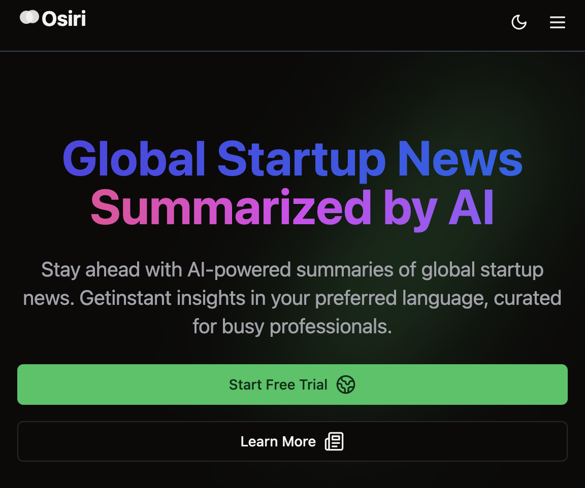 Osiri - AI-Powered Global News Reader in Your Language